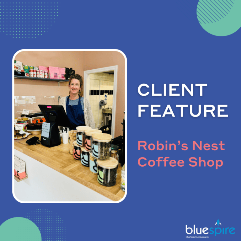 Client Feature - Robin's Nest Coffee Shop - Blue Spire Accountants